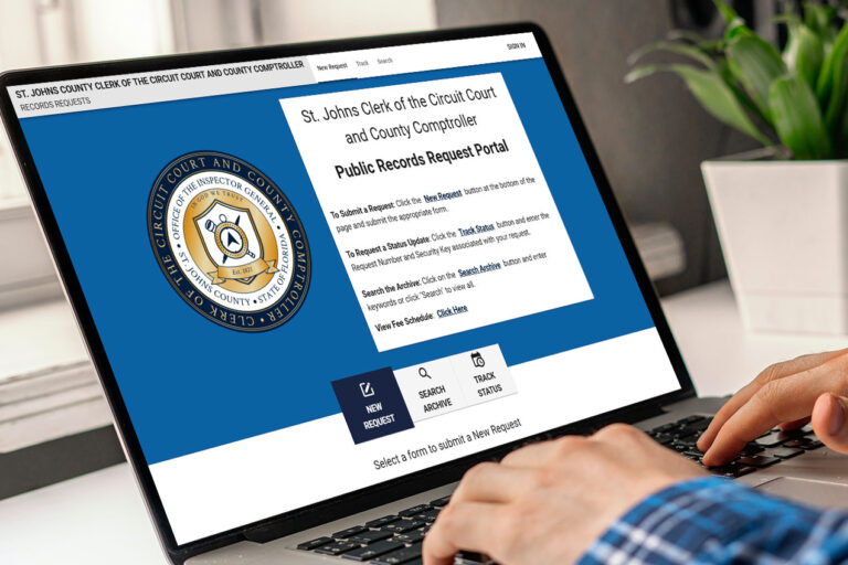 Clerk’s Office Launches New Public Records Request Portal - St. Johns ...